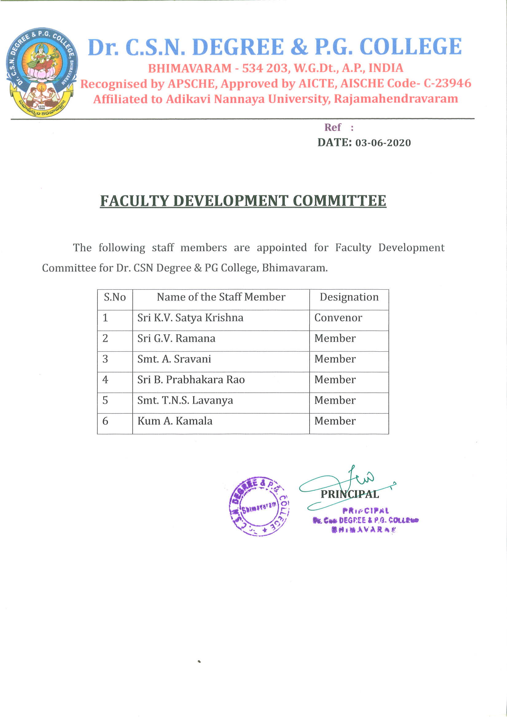 Dr.C.S.N. Degree And P.G. College